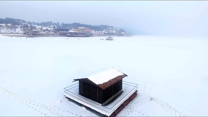 Video: Pogledajte kako iz zraka izgleda zaleđeno jezero Modrac